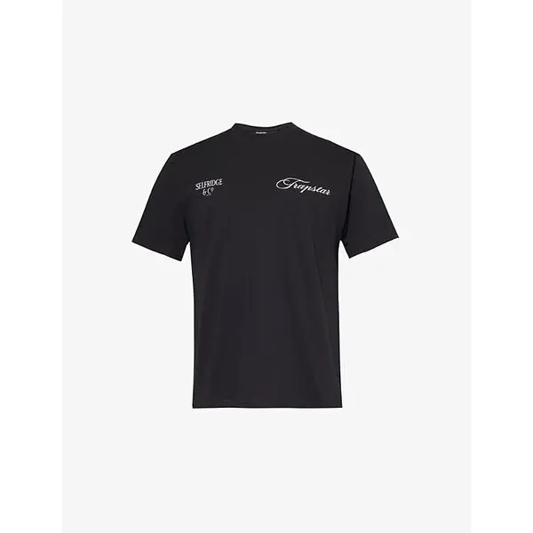 Trapstar X Graphic-Print Cotton T-Shirt In Black - 50% Off
