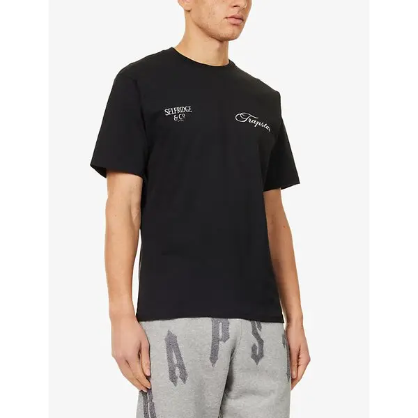 Trapstar X Graphic-Print Cotton T-Shirt In Black - 50% Off