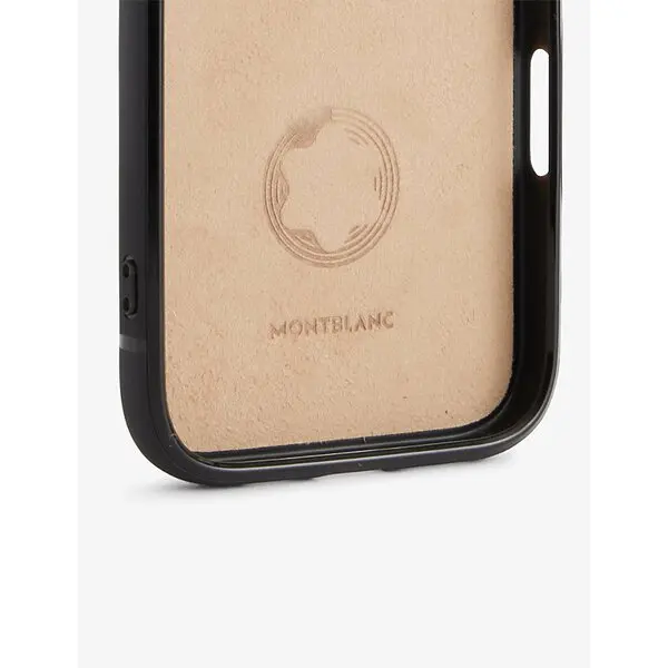 Montblanc Sartorial Iphone 16 Pro Max Leather Phone Case - Black
