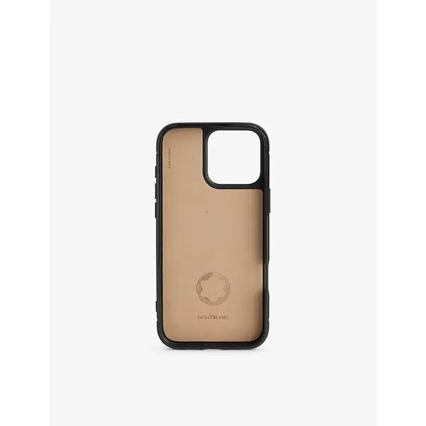 【新品】MONTBLANC iPhone16 Pro Max ケース レザー Sartorial hard phone case for Apple iPhone 16 Pro Max - Leather