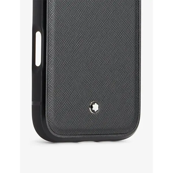 Montblanc Sartorial Iphone 16 Pro Max Leather Phone Case - Black