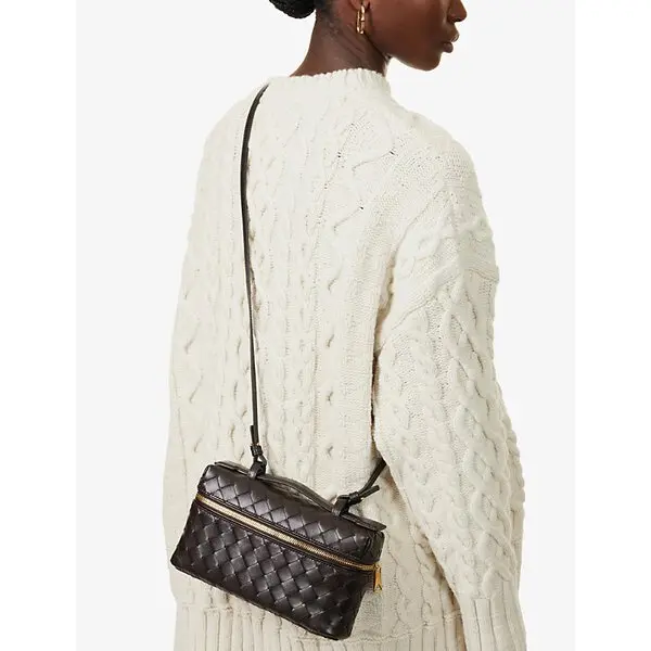 Bottega Veneta Leather Cross-body Bag - Fondant-gold
