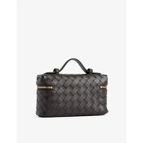 Bottega Veneta Leather Cross-body Bag - Fondant-gold