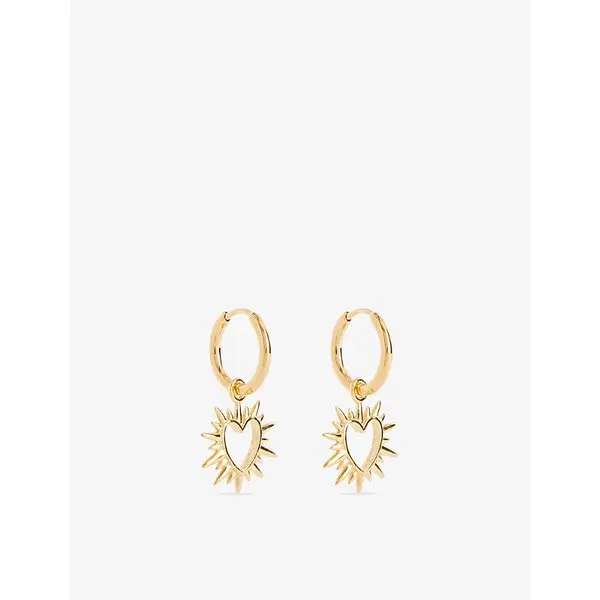RACHEL JACKSON Electric Goddess 22ct -plated Sterling Silver Hoop Earrings