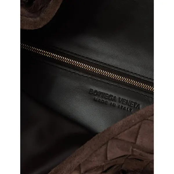 Bottega Veneta Hop Large Suede Shoulder Bag - Fondant-m Brass