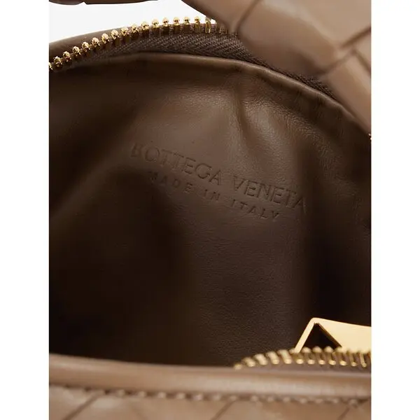 Bottega Veneta Mini Jodie Leather Hobo Bag - Pinecone-gold