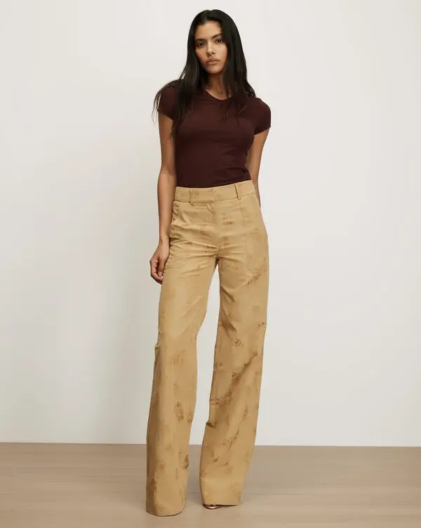 Veronica Beard Cole Wide-leg Trousers - Sand