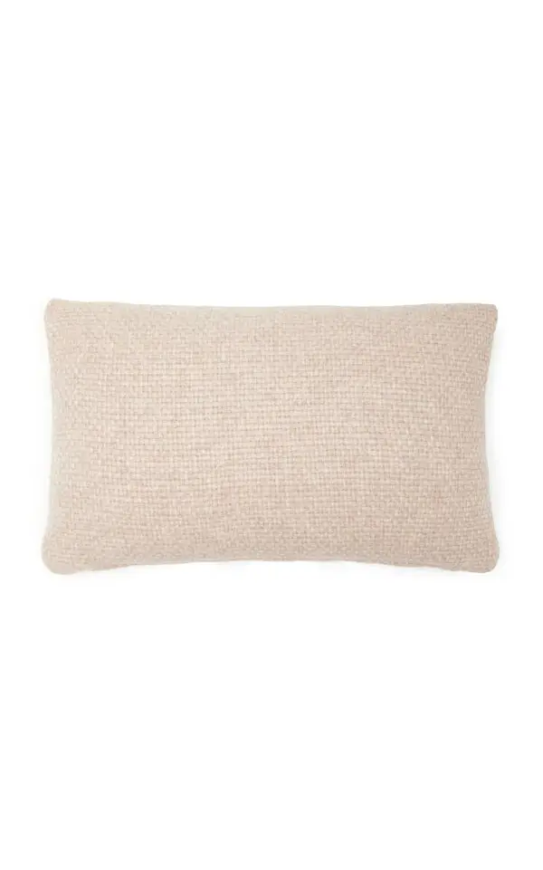 Jenni Kayne Exclusive Alpaca Basketweave Lumbar Pillow - Nude