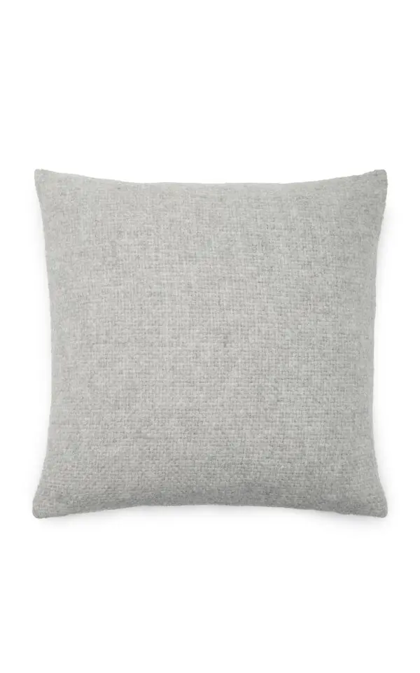 Jenni Kayne Exclusive Alpaca Basketweave Pillow - Light Grey