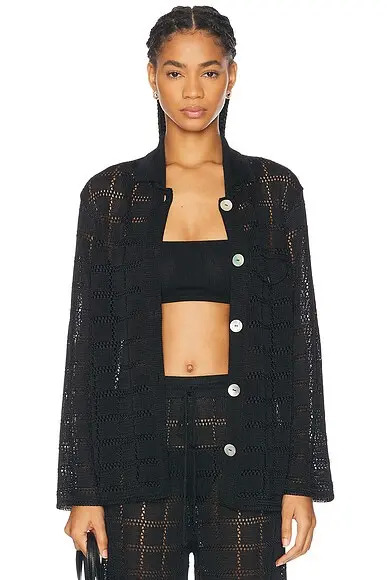 Calle Del Mar Long Sleeve Patchwork Shirt