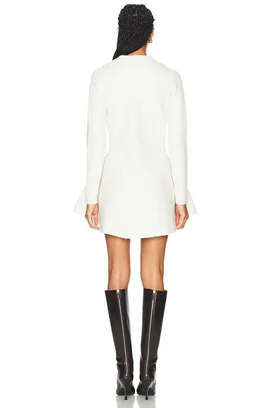 SEROYA Clara Knit Mini Dress - Eggshell