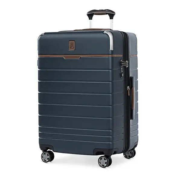 TRAVELPRO X Travel + Leisure Medium Check-in Expandable Spinner Suitcase - Monaco Blue