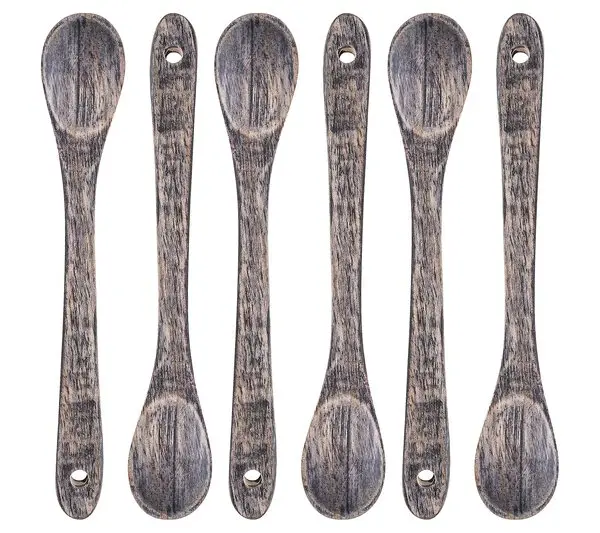KARMA GIFTS Karma Wood Tasting Spoons Set Of 6 - One-color
