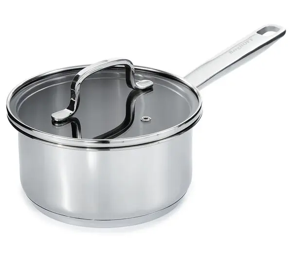 BERGHOFF Helix 18/10 Stainless Steel 6.5' Sauce Pan 1.6qt - Silver