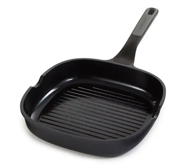 BERGHOFF Stone+ Nonstick Ceramic Grill Pan 10.2 5', Recycled - One-color