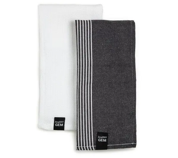 BERGHOFF Gem 100% Cotton 2 Piece Tea Towel Set - One-color