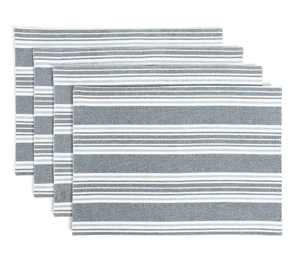 OVERANDBACK Over&back Set Of 4 Woven Placemats 100% Cotto N - One-color