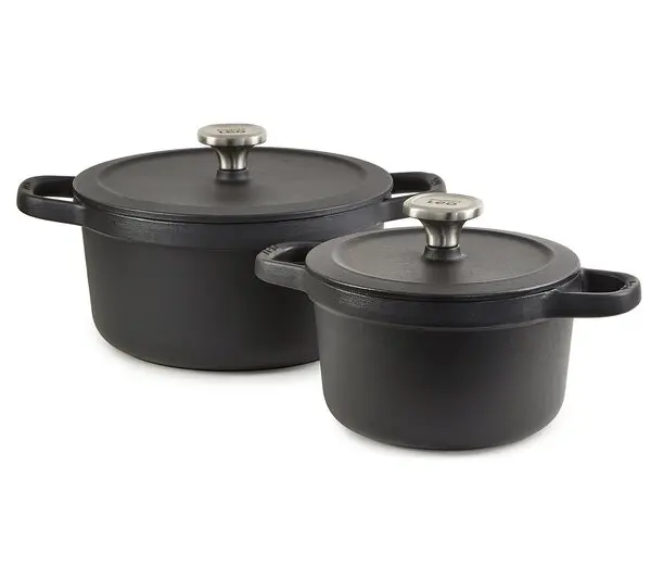 BERGHOFF Leo Graphite 4pc Cast Iron Cookware Se T, 3.2qt & 6qt - One-color