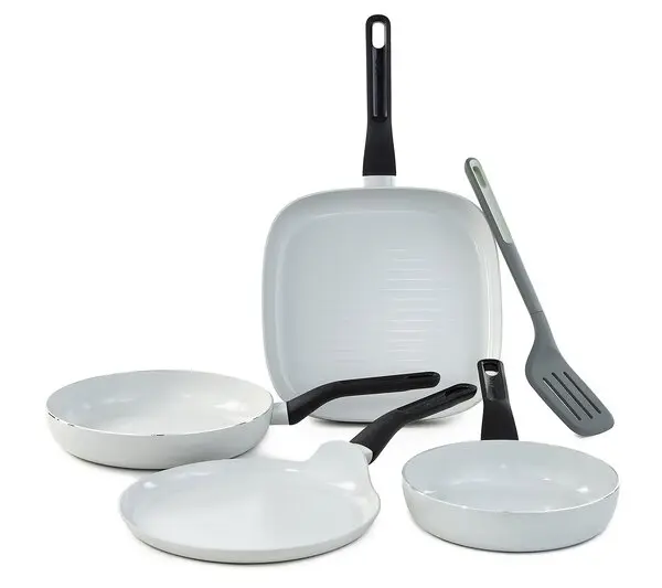 BERGHOFF Leo Glints 5-piece Ceramic Nonstick Co Okware Set - One-color