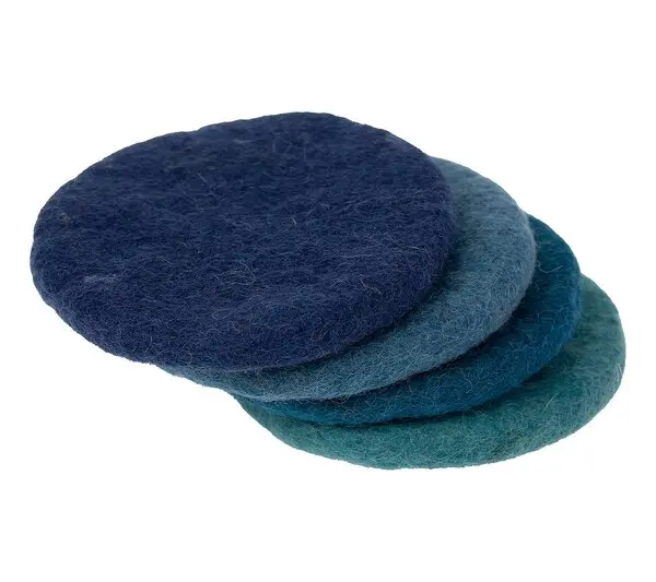 GLOBAL CRAFTS Felt Macaroon Trivet & Coaster Gi Ft Set