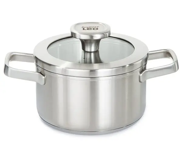 BERGHOFF Graphite Recycled 18/10 Stainless Stee L Stock Pot - Silver
