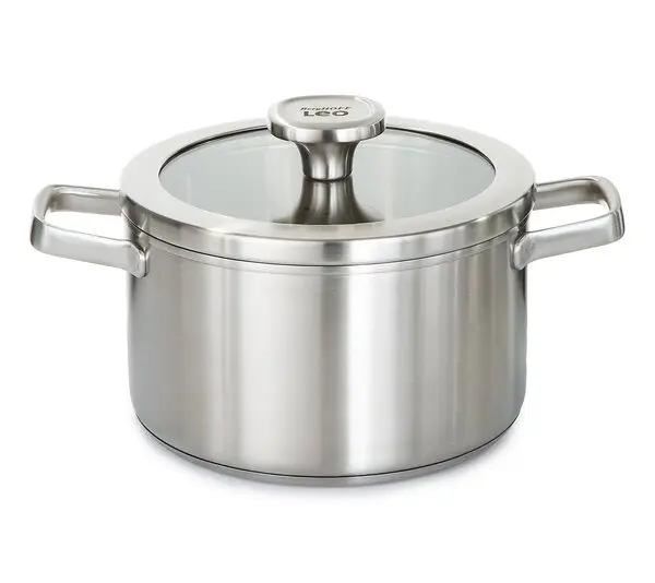 BERGHOFF Graphite 18/10 Stainless Steel Stockpo T 8' 3.6qt - Silver