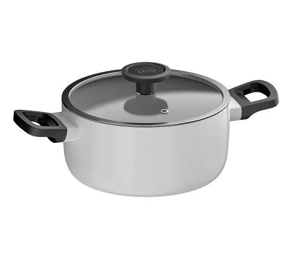 BERGHOFF Glints Nonstick Recycled Aluminum Stoc K Pot 8', 3qt - One-color