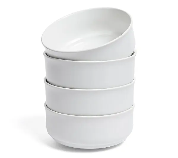 OVERANDBACK Over&back Rimmed 26oz Semi-matte Stoneware Cere Al Bowls - One-color