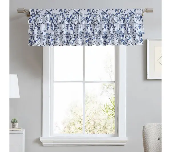 Laura Ashley Elise 50x18 Floral Window Valance - One-color