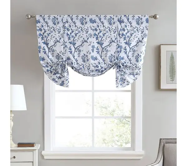 Laura Ashley Elise 50x25 Floral Window Valance - One-color