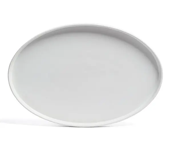 OVERANDBACK Over&back Stackable Semi-matte Stoneware Oval S Erving Platter - One-color