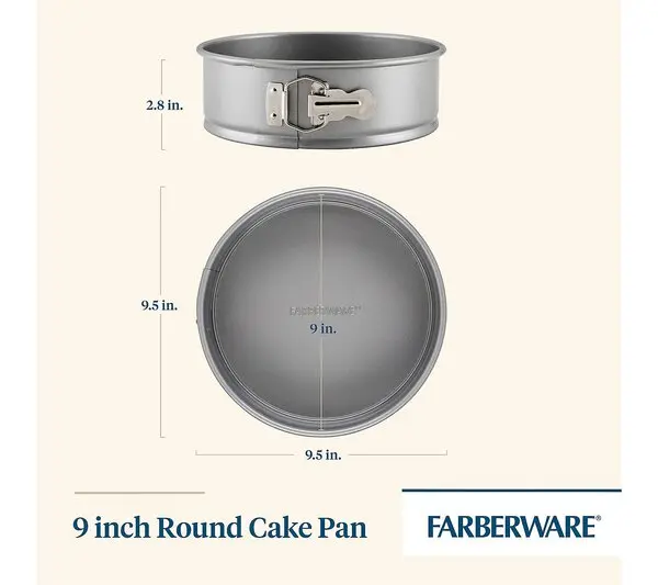 FARBERWARE Nonstick Bakeware Round Springform P An 9-inch