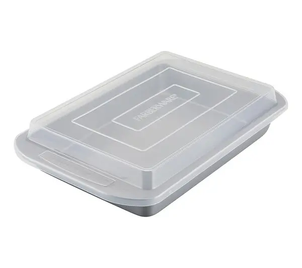 FARBERWARE Nonstick Bakeware Rectangular Covere D Cake Pan 9x13 - One-color