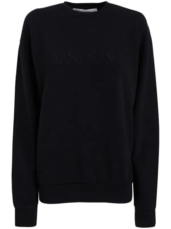 JW Anderson Embroidered Logo Sweatshirt - Black