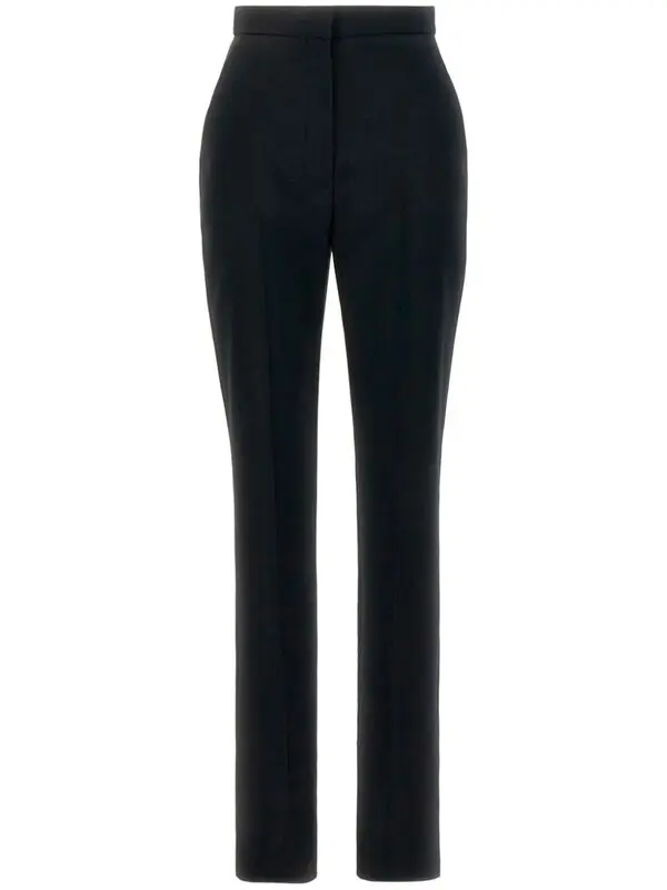 Alexander McQueen Wool Trousers - Black