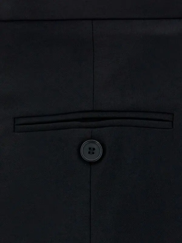 Alexander McQueen Wool Trousers - Black