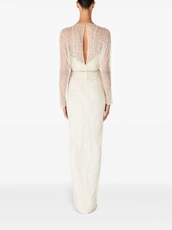 Jenny Packham Nina Embellished Maxi Dress - Neutrals