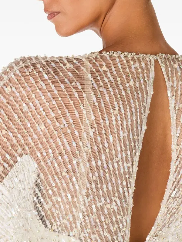 Jenny Packham Nina Embellished Maxi Dress - Neutrals
