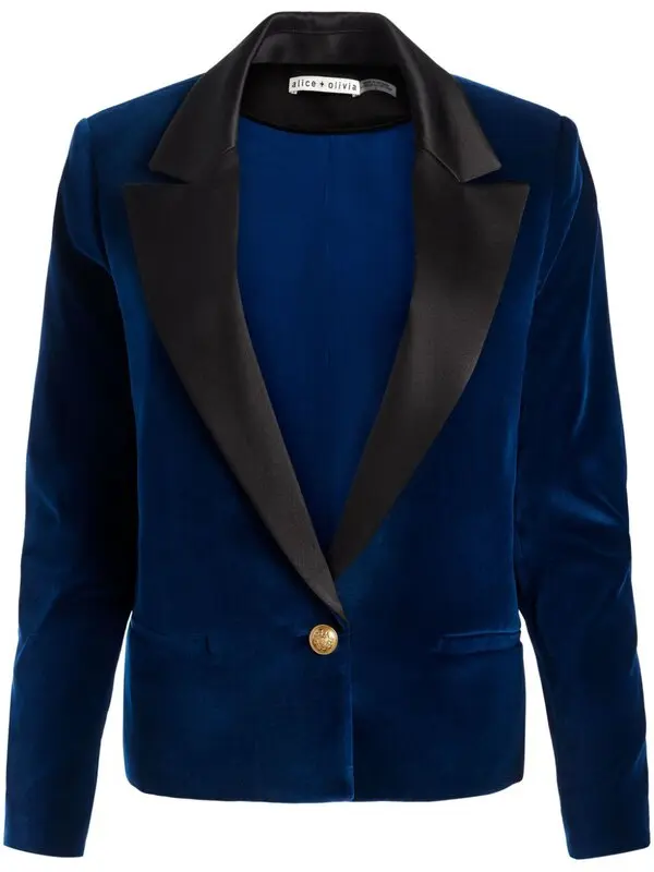 Alice + Olivia Velvet Blazer