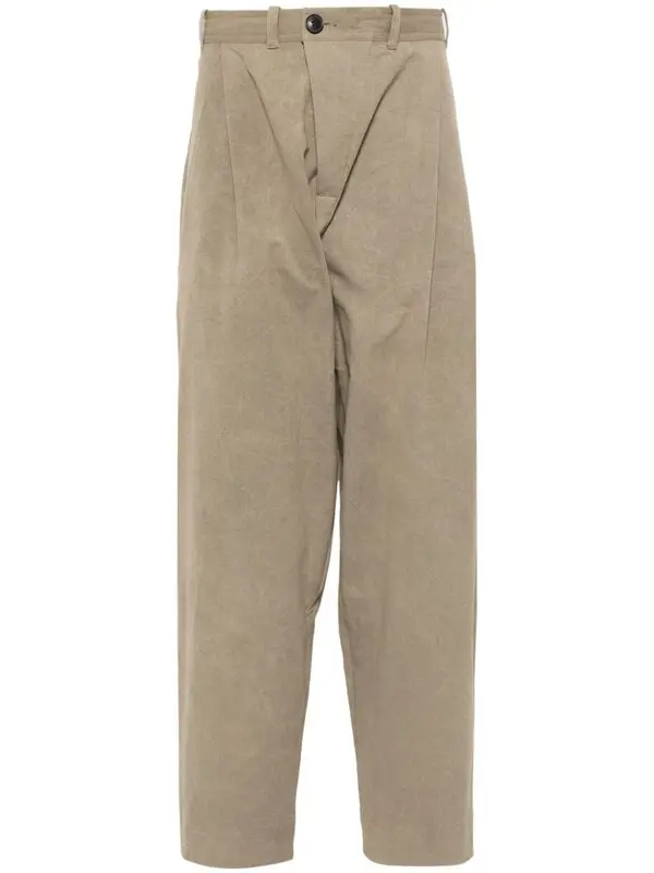 JAN JAN VAN ESSCHE Tapered-leg Trousers - Neutrals