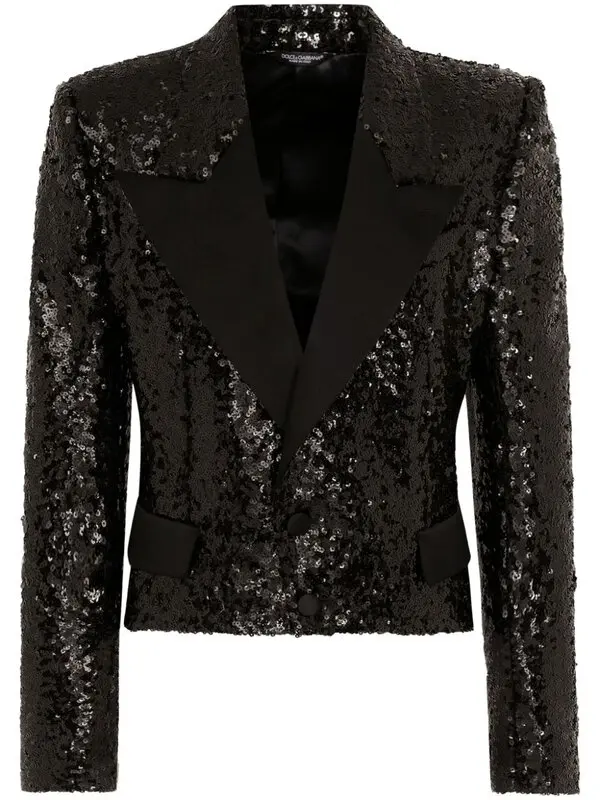 Dolce & Gabbana Sequin-embellished Blazer