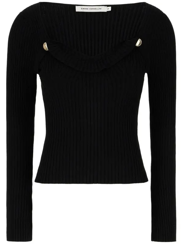 SIMONA CORSELLINI Wide-neck Top
