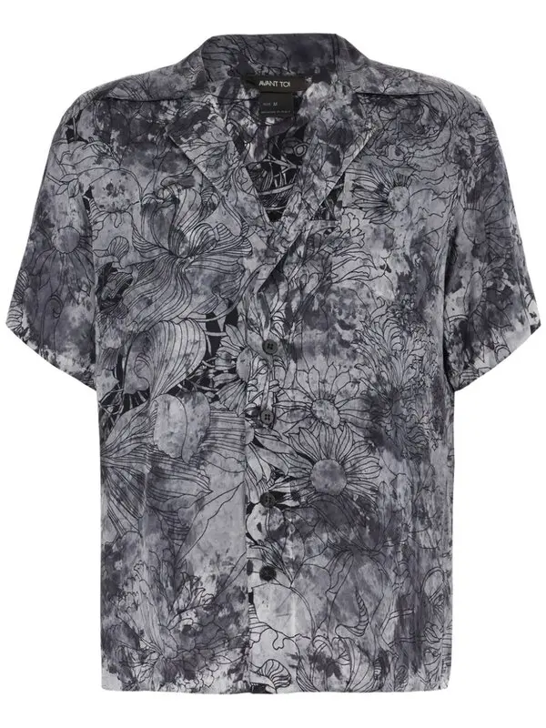 Avant Toi Floral-print Shirt