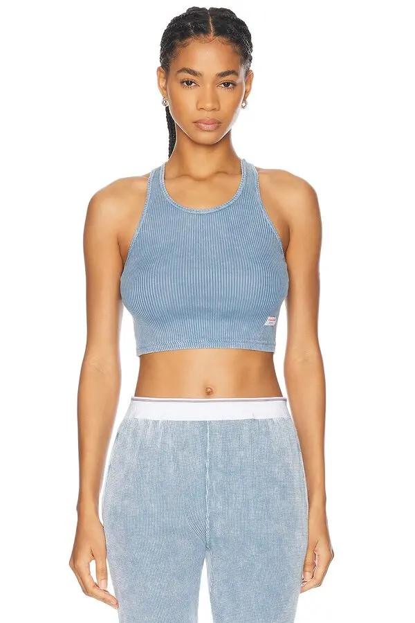 Alexander Wang Cropped Classic Racer Tank Top