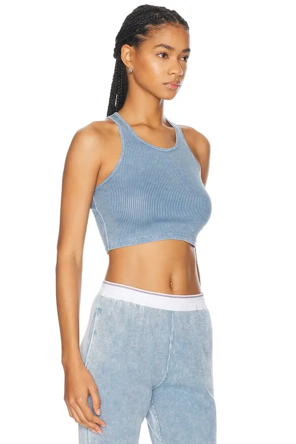 Alexander Wang Cropped Classic Racer Tank Top