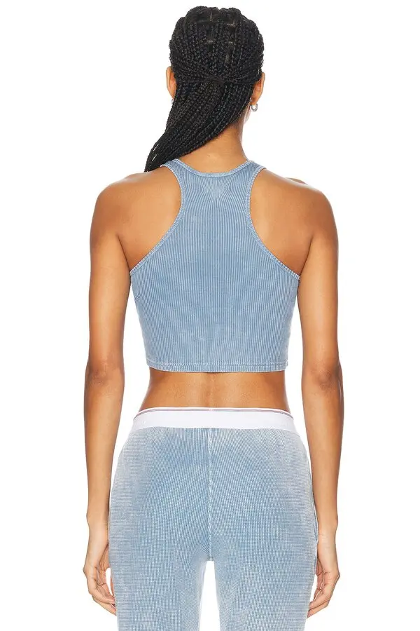 Alexander Wang Cropped Classic Racer Tank Top