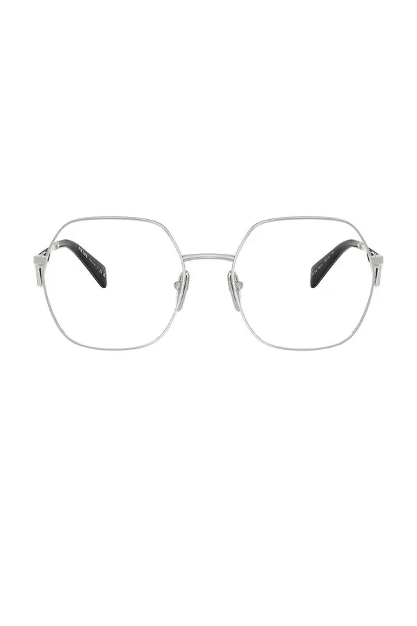 Prada Metallic Eyeglasses - Silver