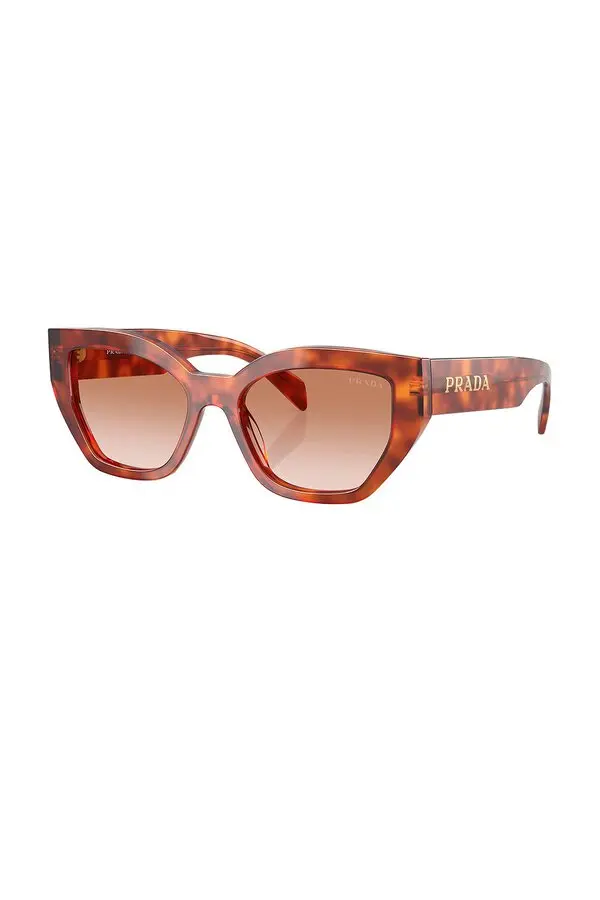 Prada Cat Eye Sunglasses - Cognac Tortoise