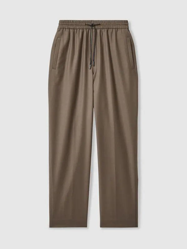 REISS Riley Wool-blend Tapered Trousers
