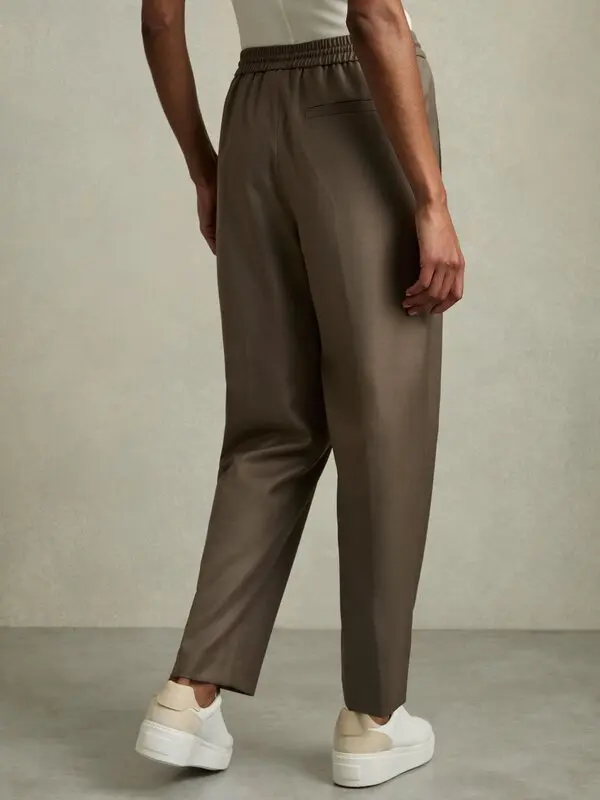 REISS Riley Wool-blend Tapered Trousers